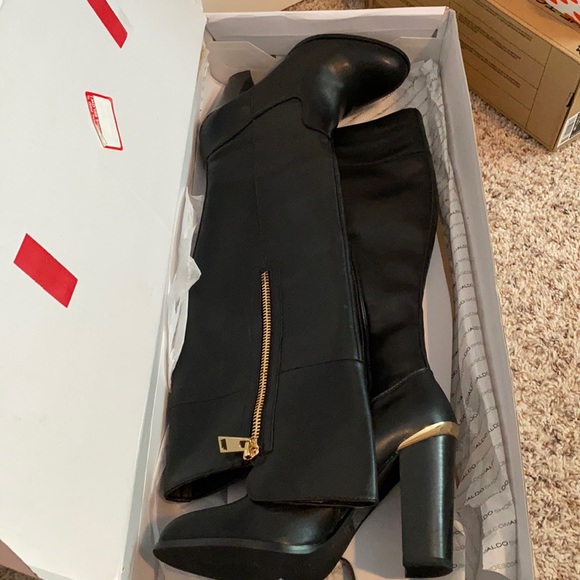 Aldo | Shoes | Aldo Knee High Black Boots | Poshmark